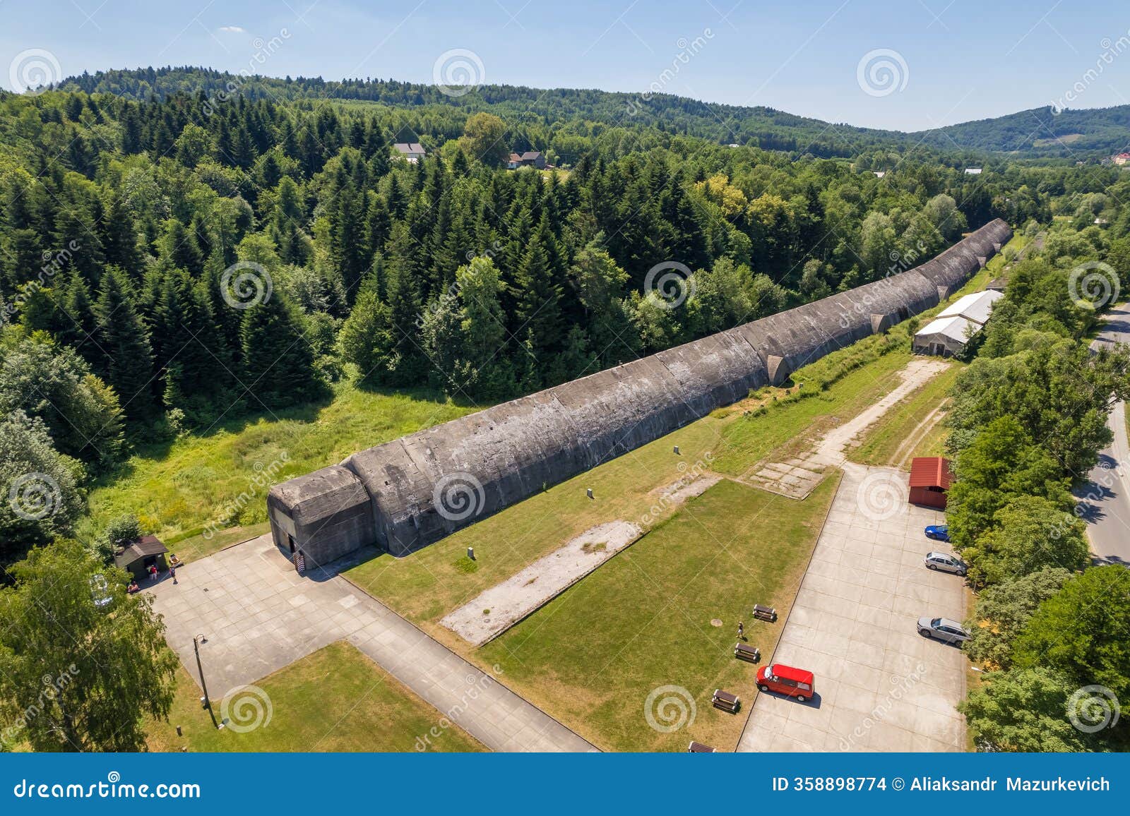 Aerial View of the the Stepina Train Bunker for Hitler Own Command ...