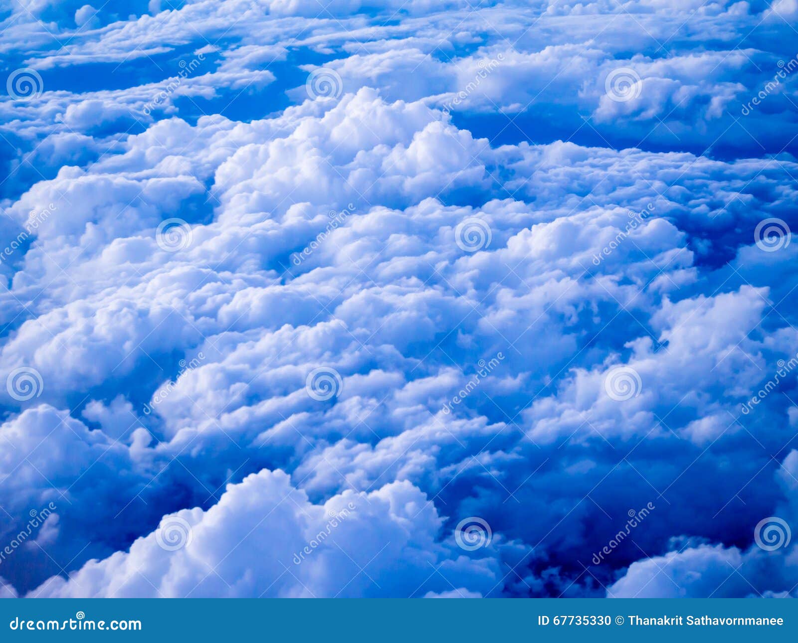 Aerial View of Stratocumulus Clouds in the Evening Stock Photo - Image ...