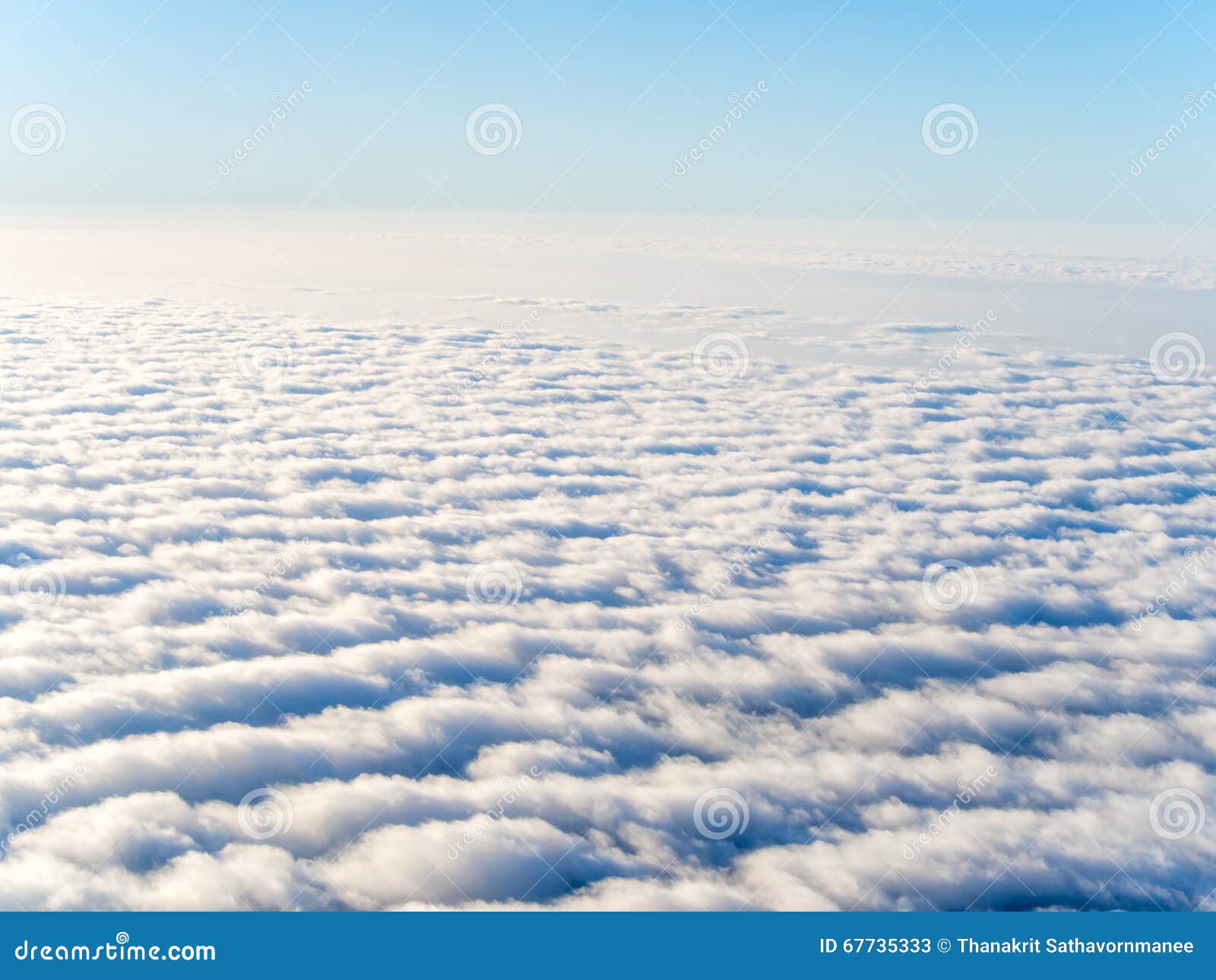 Aerial View of Stratocumulus Clouds Stock Image - Image of blue, wide ...