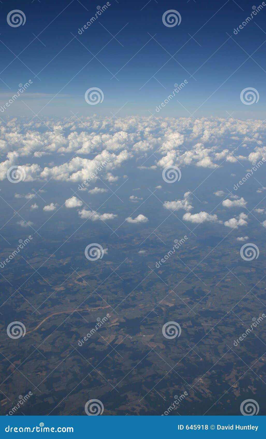 Aerial View from the Stratosphere Stock Photo - Image of gradient, view ...
