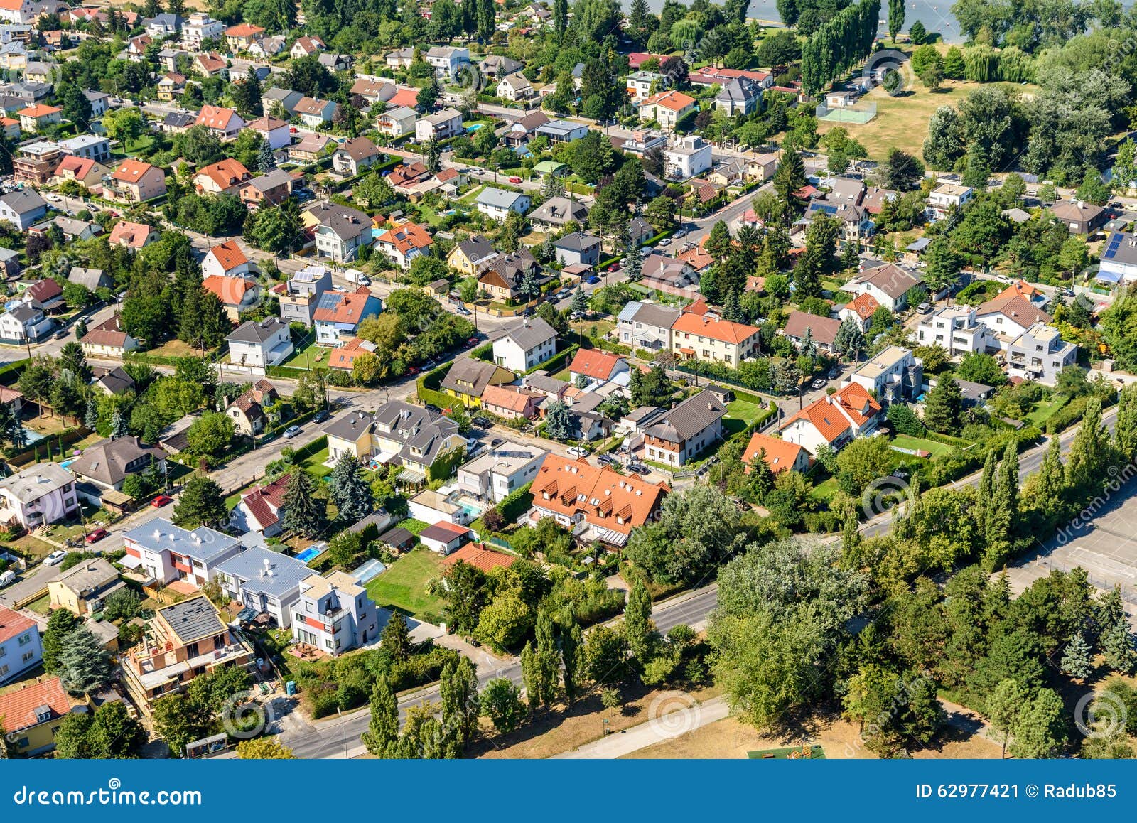 Aerial View of Suburbs Roofs in Vienna Stock Image - Image of home ...