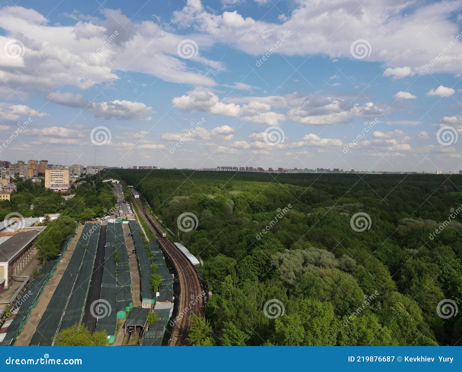 Aerial View of Subway Metro Train and Railway Stock Image - Image of ...