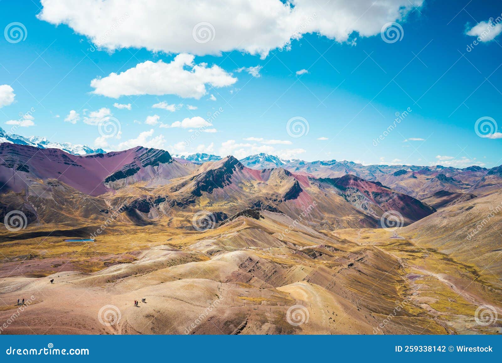 Aerial View of a Sunny Sky Over Mountains in Peru Stock Photo - Image ...