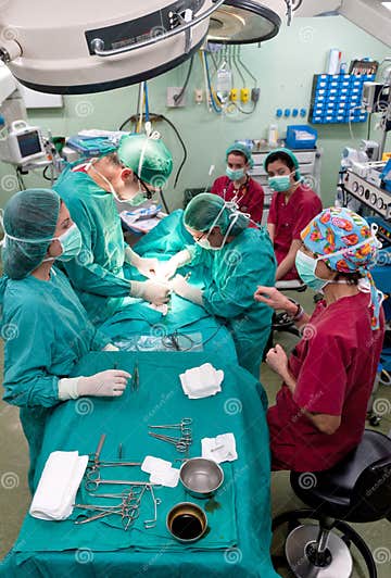 Aerial View of Surgery Operation Stock Photo - Image of patient ...