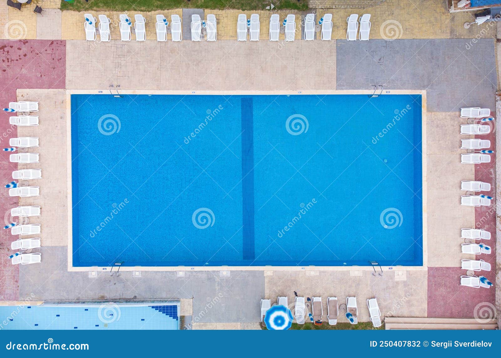 Aerial View on Swimming Pool in Hotel Stock Photo - Image of nature ...
