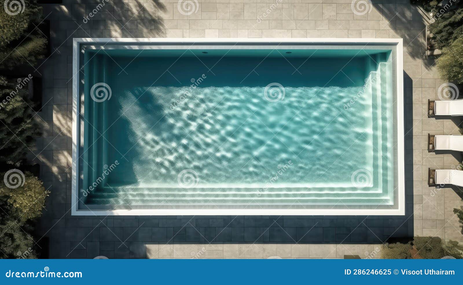 Aerial View of Swimming Pool at Resort Stock Illustration ...