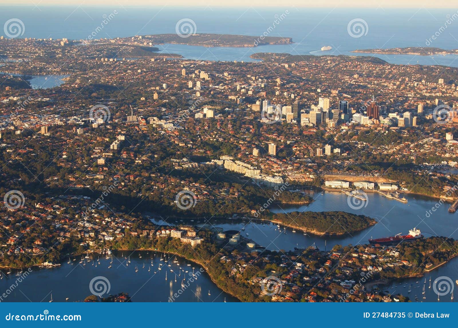 Aerial View of Sydney Australia Stock Image - Image of water, city ...