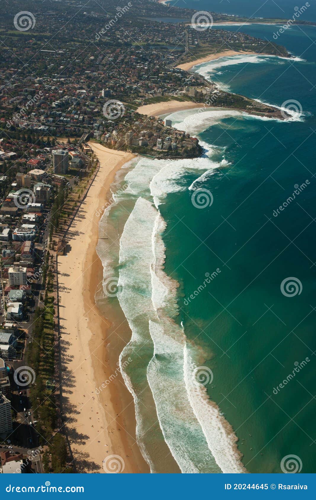 Aerial View of Sydney Shore Stock Image - Image of australia, coast ...