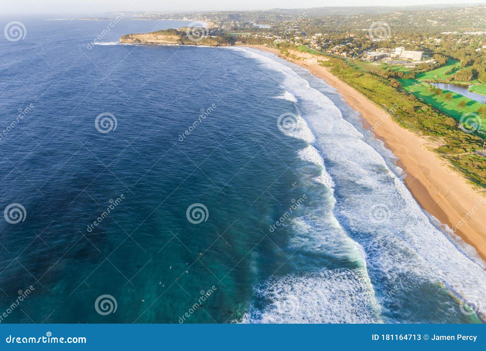 Aerial View of Sydneys Mona Vale Beach Stock Image - Image of gordons ...