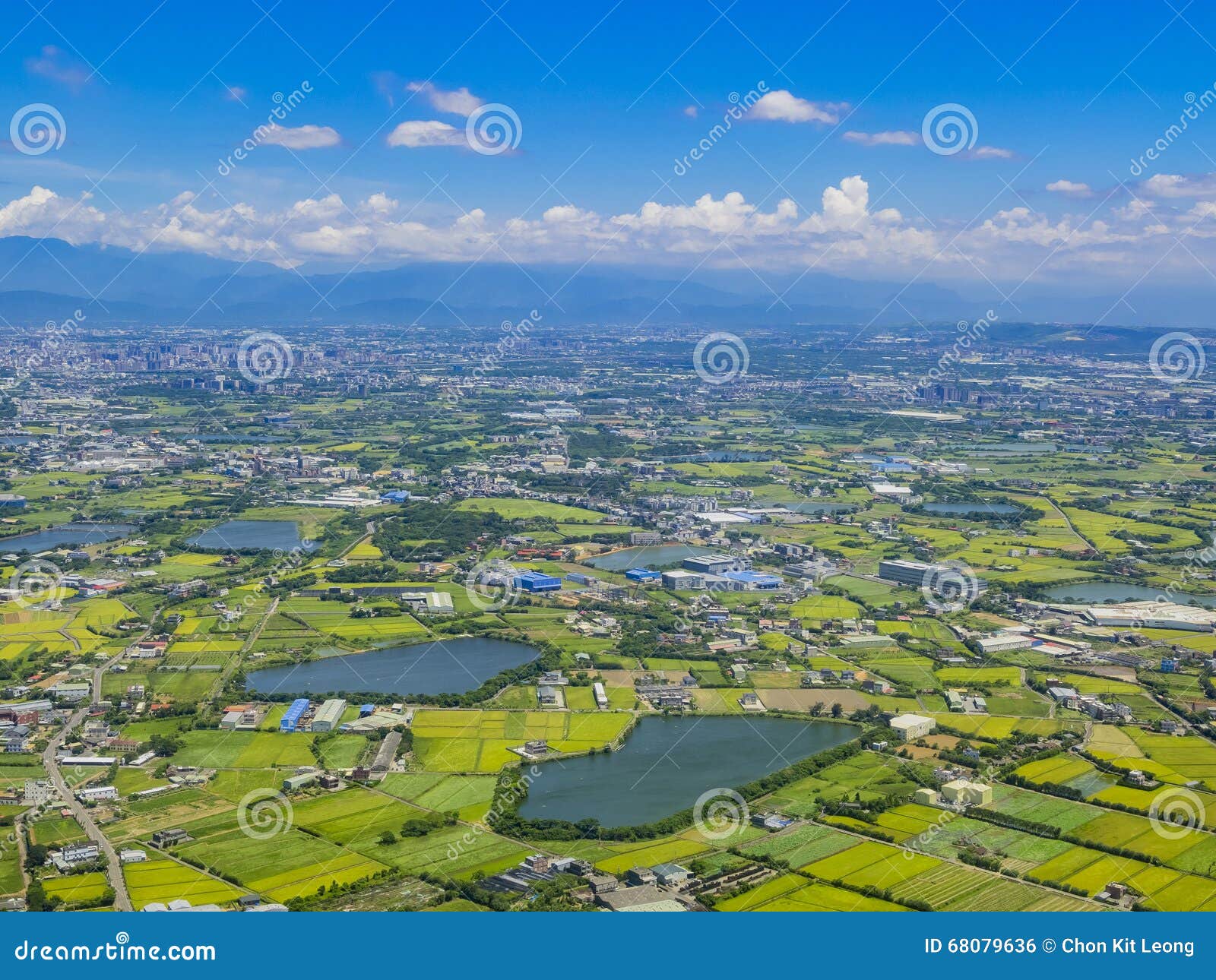 Aerial View of Taiwan from a Airplane Stock Photo - Image of asia ...