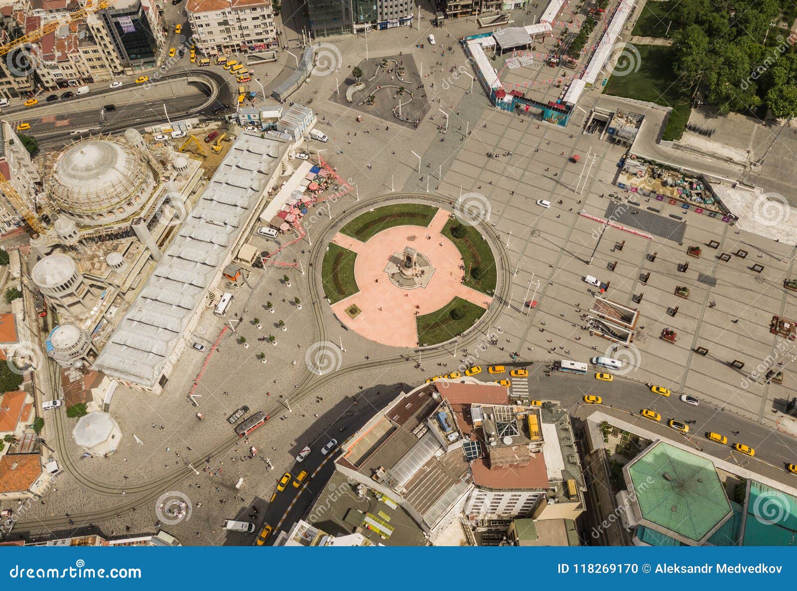 Aerial View of Taksim Square Stock Photo - Image of view, square: 118269170
