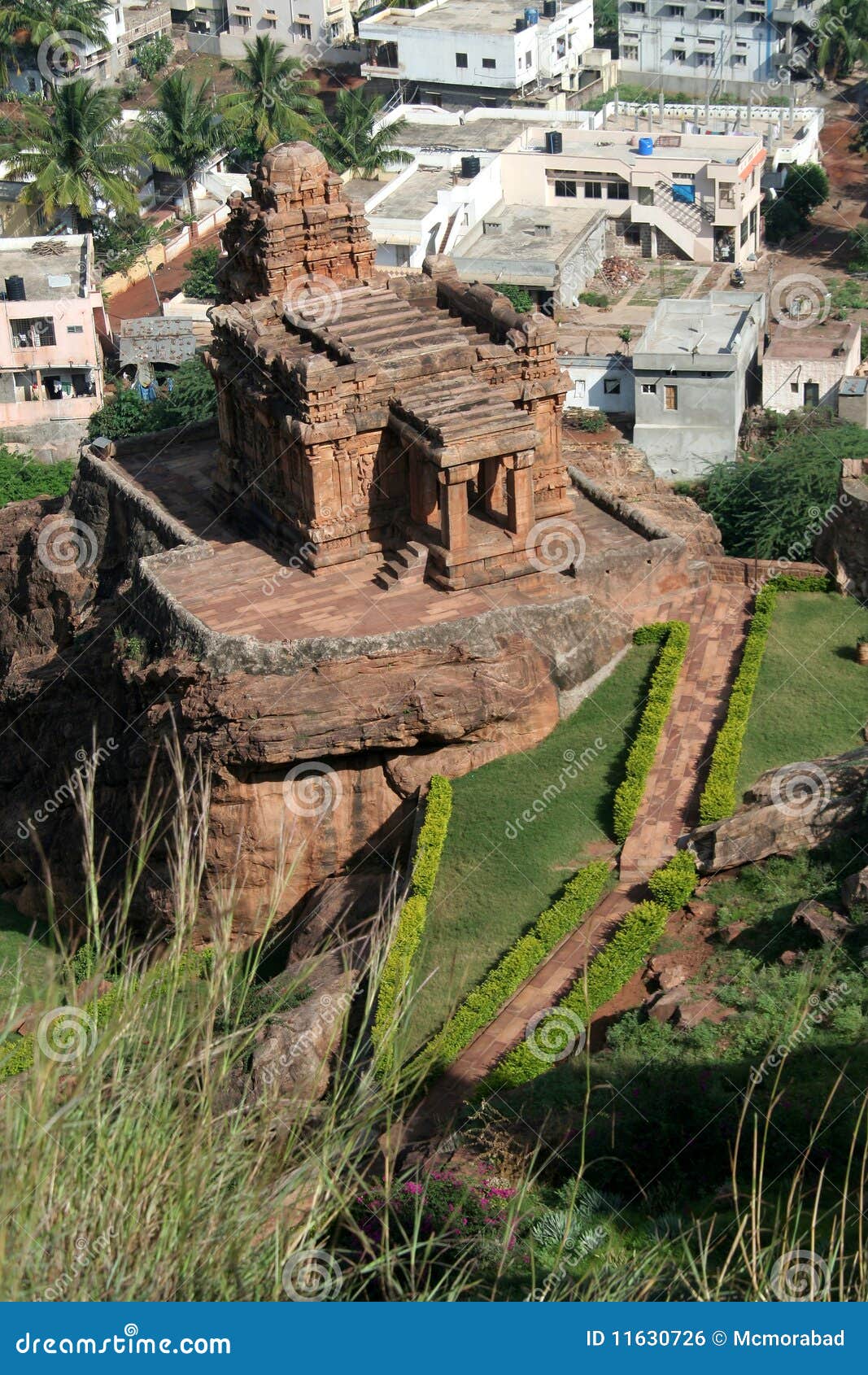 Aerial View of Temple stock photo. Image of mountain - 11630726