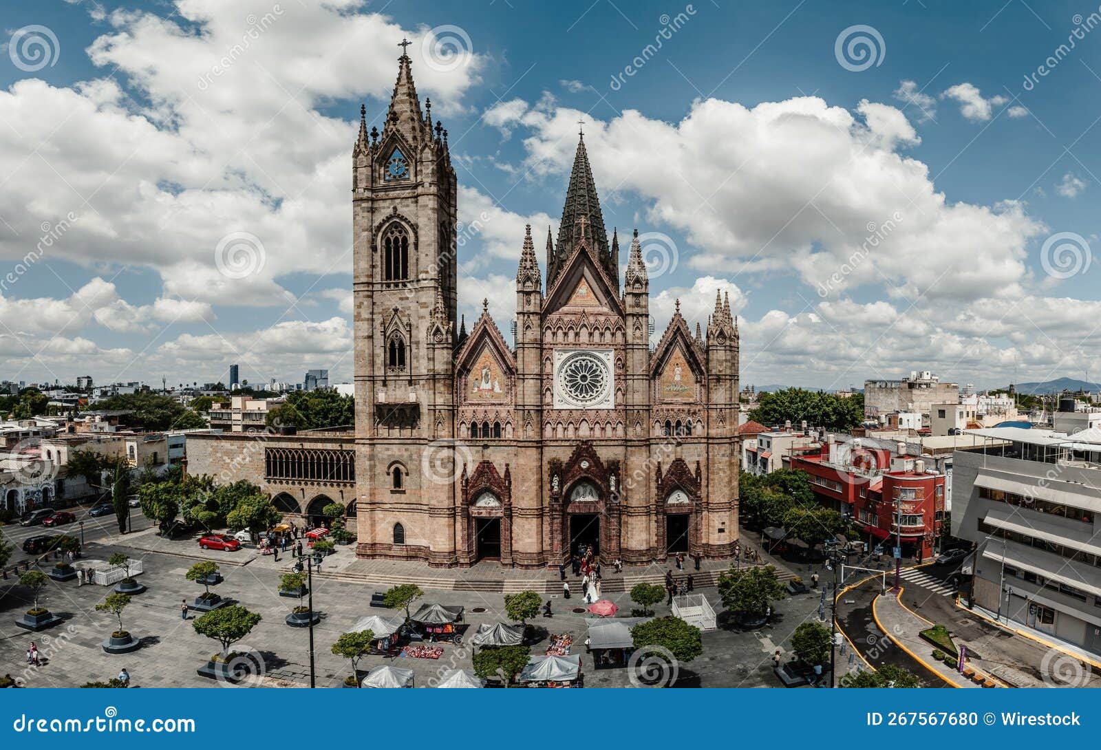 Aerial View of the Templo Expiatorio Del Santisimo Sacramento in ... Aerial View of the Templo Expiatorio Del Santisimo Sacramento in ...