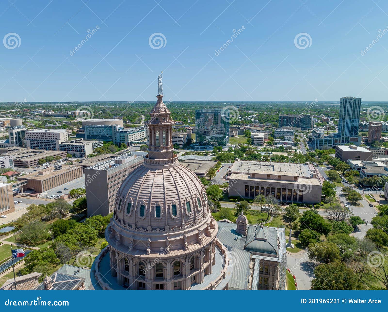 Aerial View of the Texas State Capitol in Austin Texas Editorial Photo ...