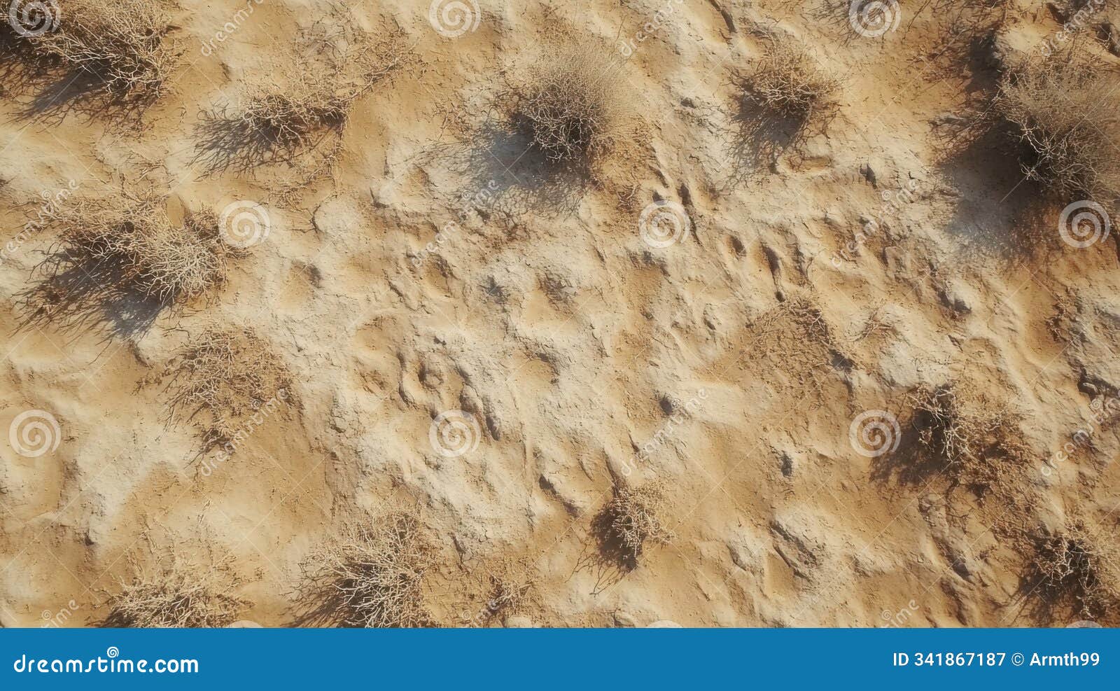 Aerial View of Textured Desert Sand Dunes with Patterns from Wind ...