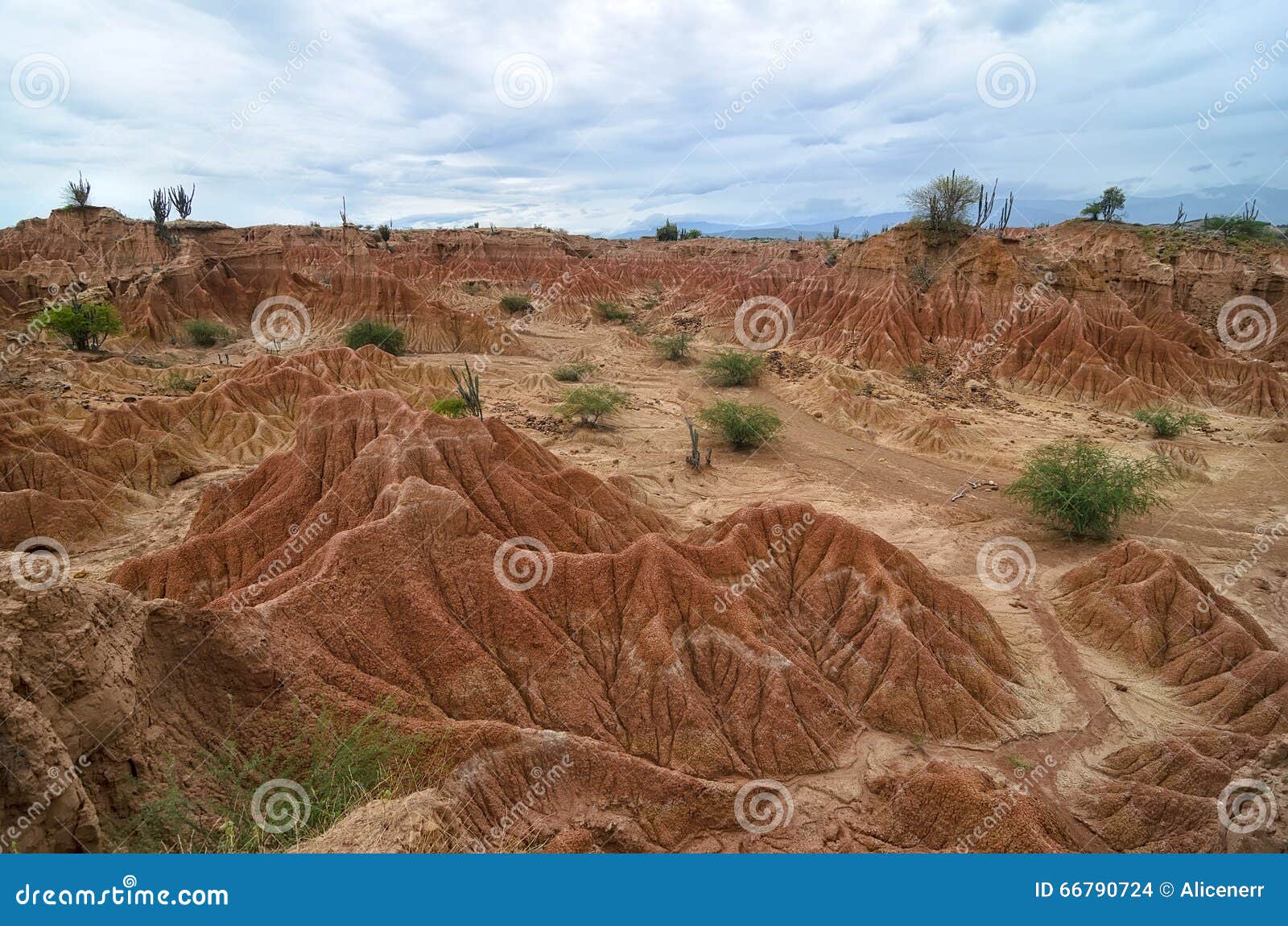 Aerial View To Stunning Sandstone Formations of a Desert Stock Photo ...