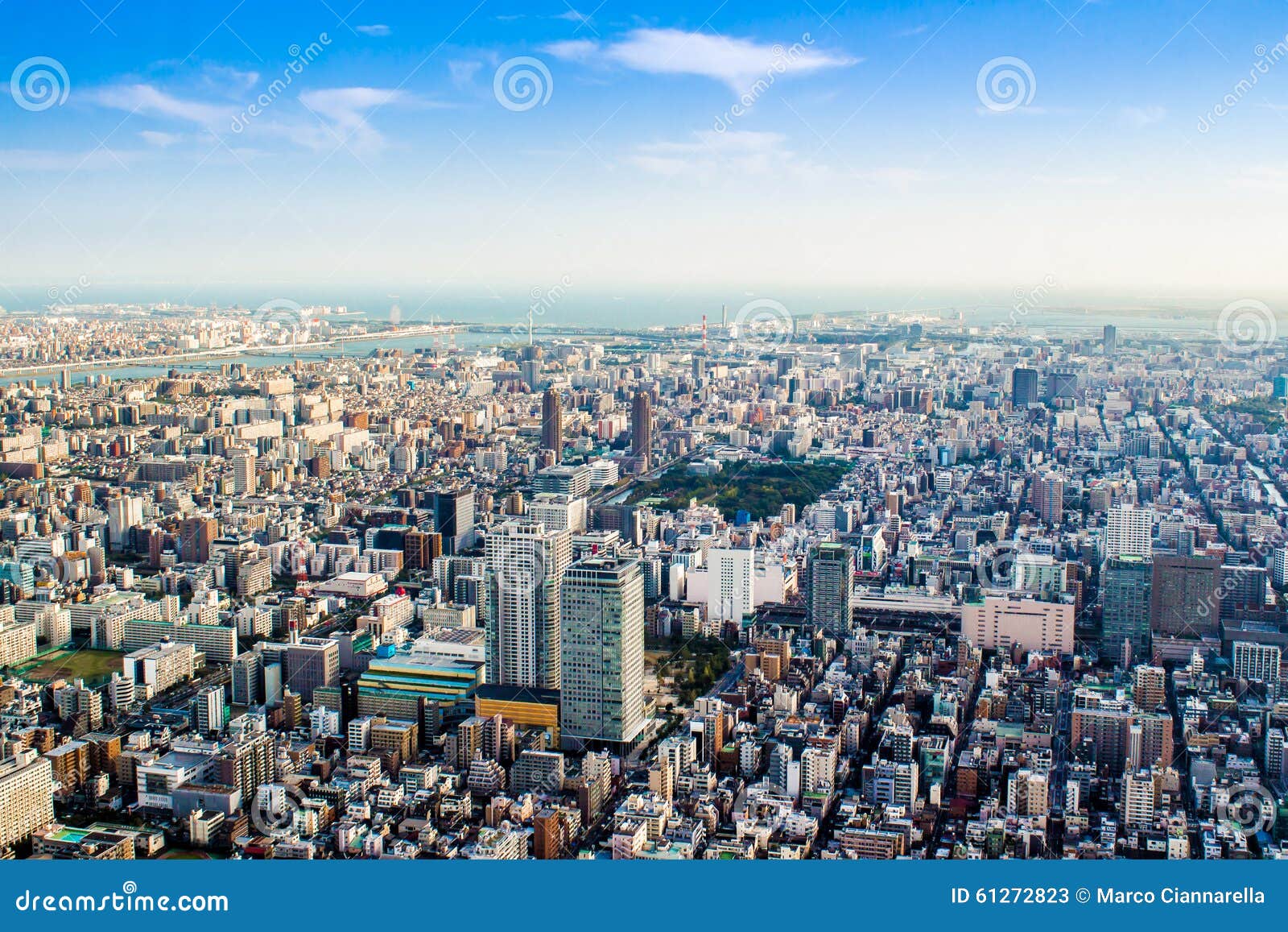 Aerial View of Tokyo, Japan Stock Image - Image of tokyo, district ...