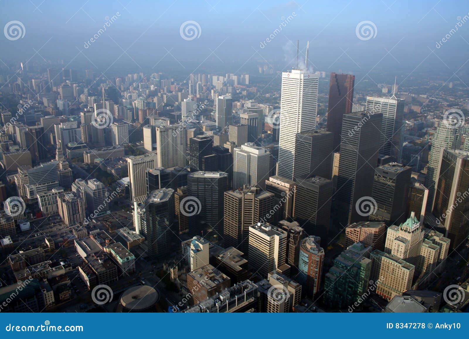 Aerial View of Toronto from CN Tower Stock Photo - Image of crisis ...