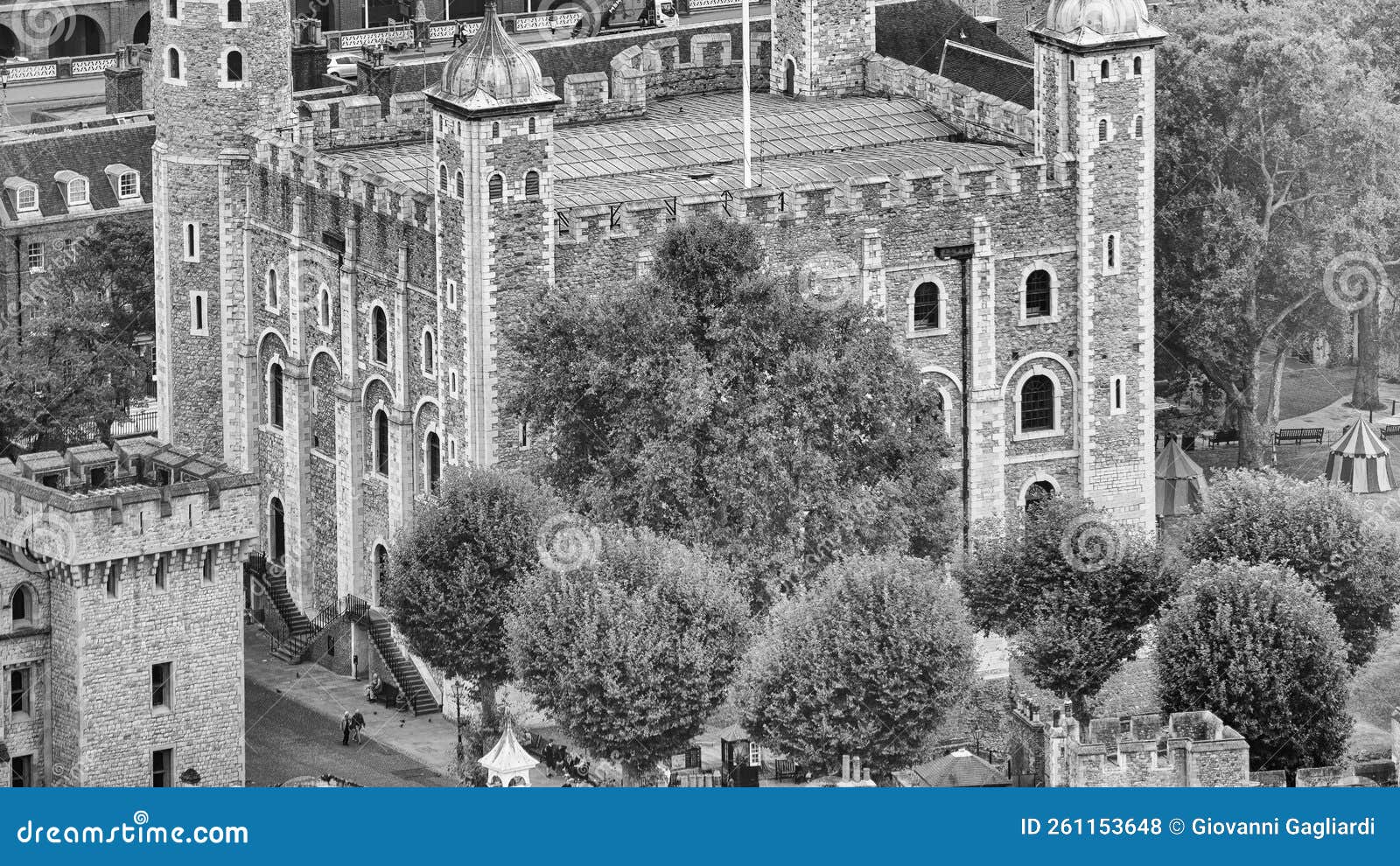Aerial View of Tower of London from Helicopter Stock Photo - Image of ...