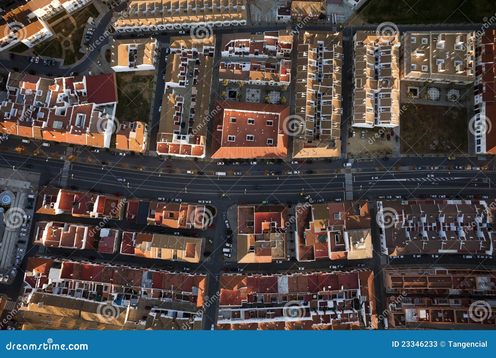 Aerial View of the Town of Lepe Stock Image - Image of lane, home: 23346233