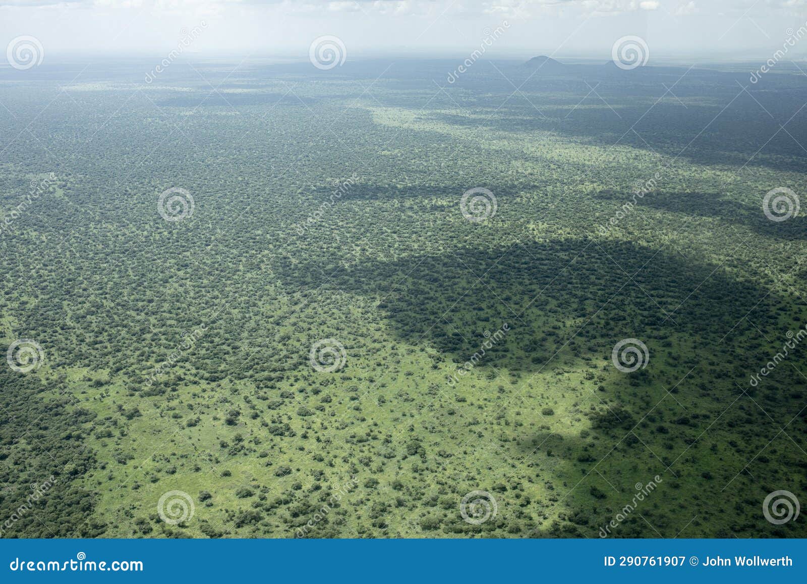 Aerial View of the Tropical Wilderness of South Sudan Stock Image ...