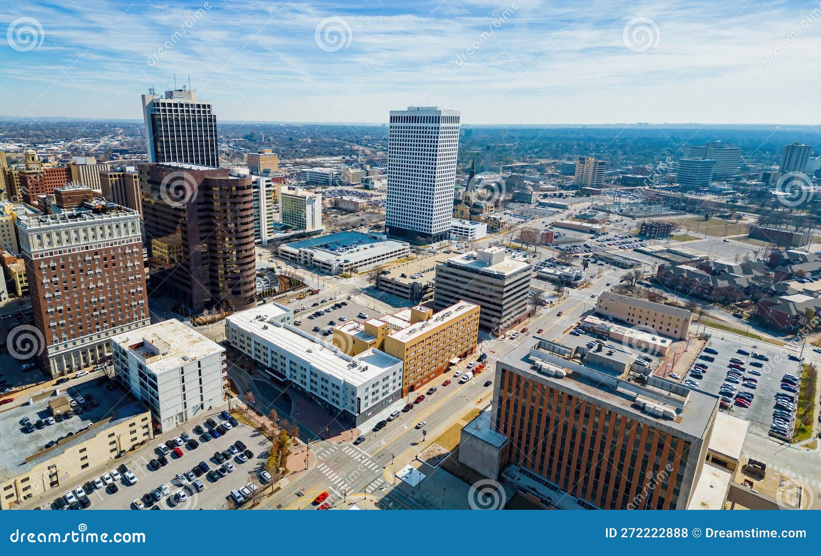 Aerial View of the Tulsa Cityscape Editorial Stock Photo - Image of ...