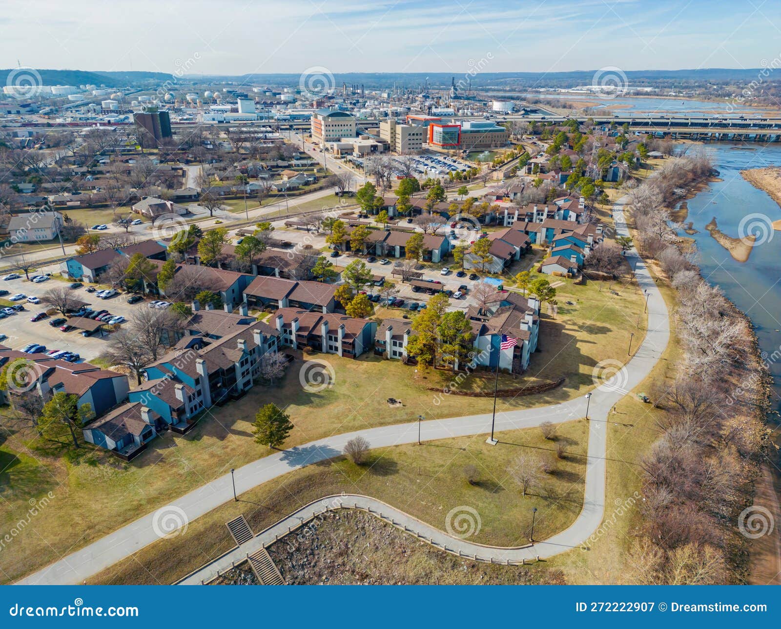 Aerial View of the Tulsa Cityscape Editorial Photography - Image of ...
