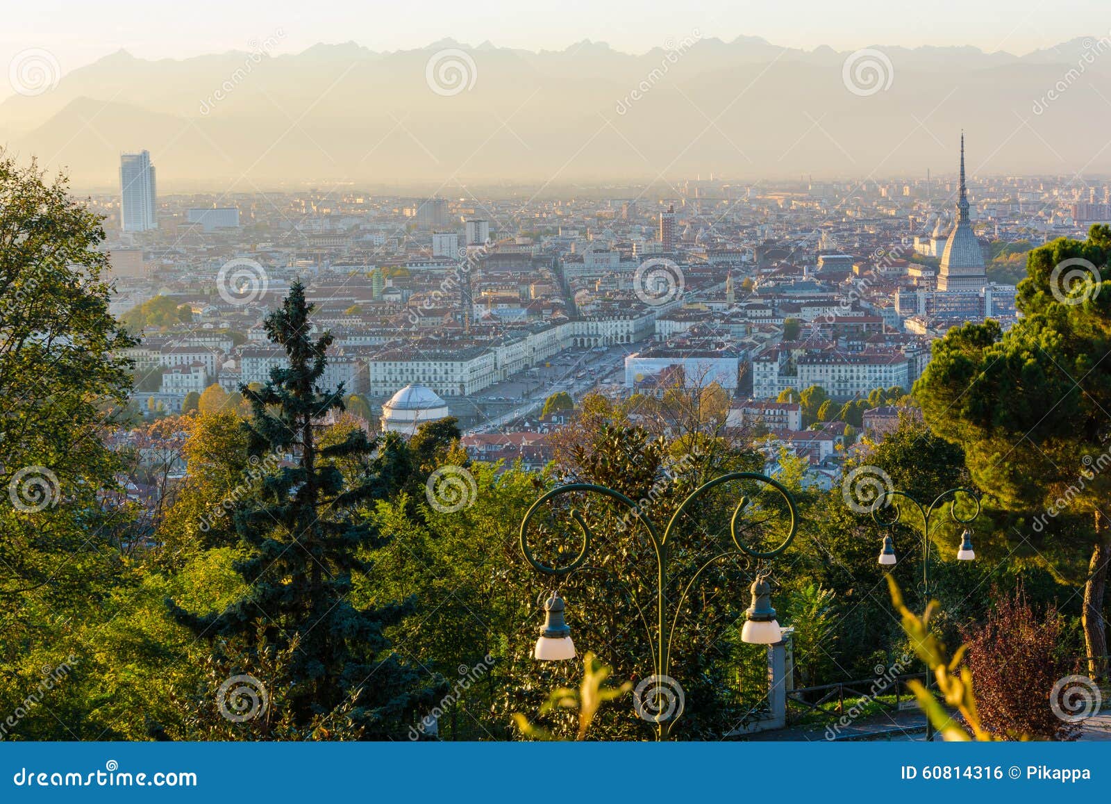 Aerial View of Turin, Italy Stock Photo - Image of house, street: 60814316