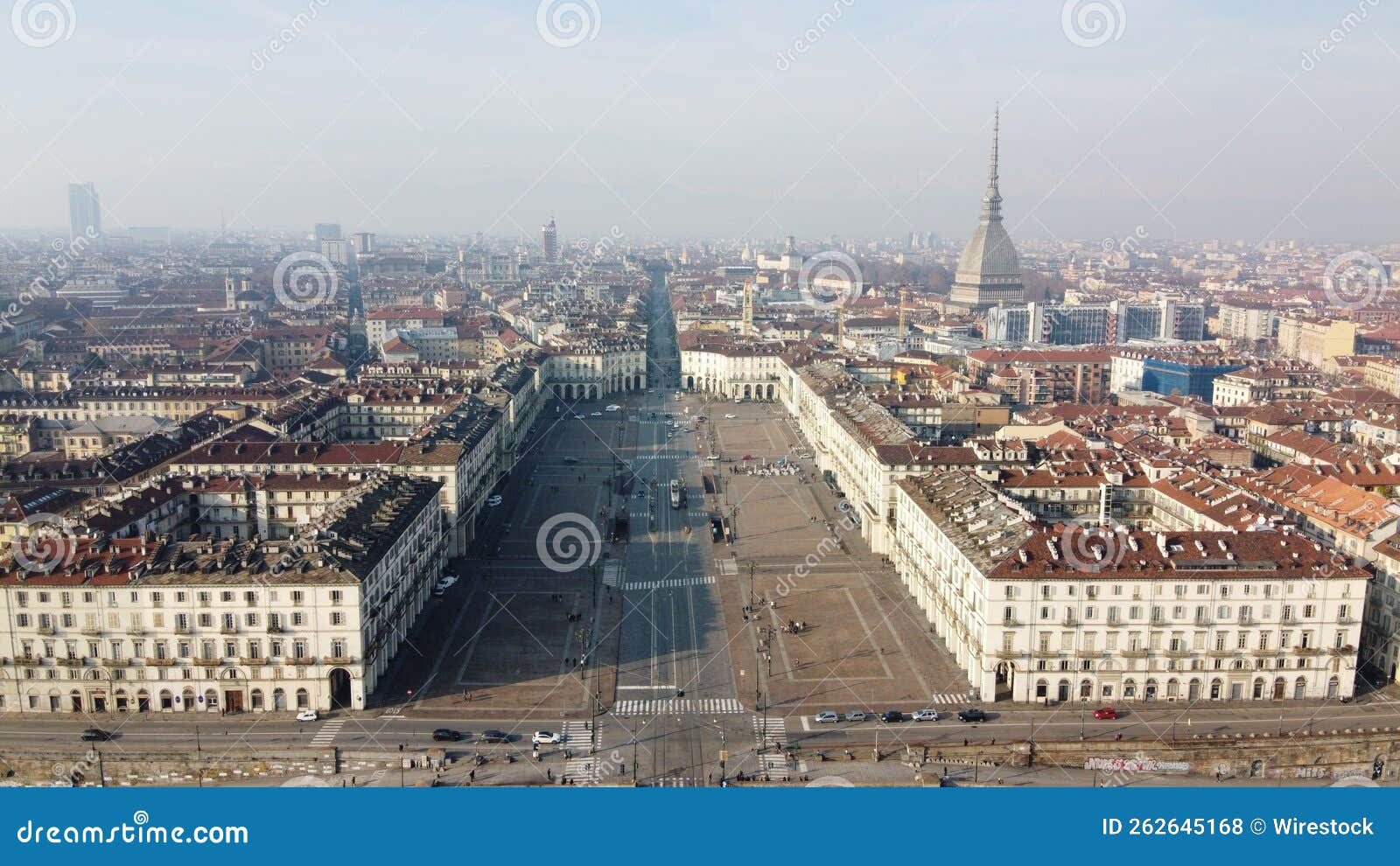 Aerial View of the Turin Skyline Stock Photo - Image of cityscape ...