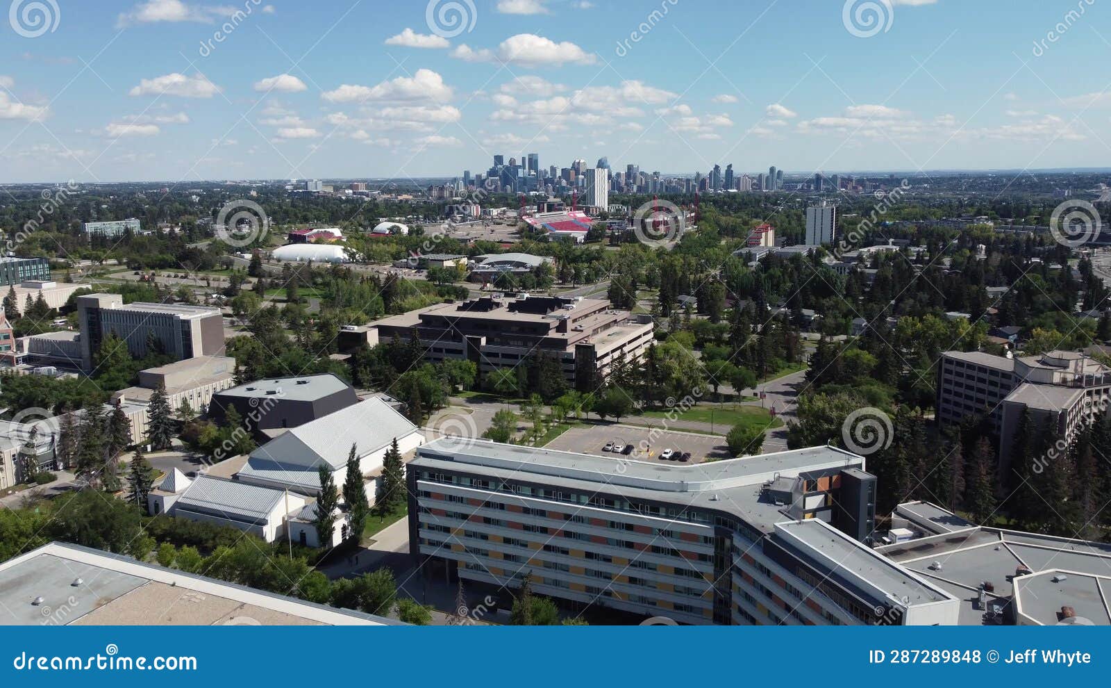 Aerial View of the University of Calgary Stock Footage - Video of ...