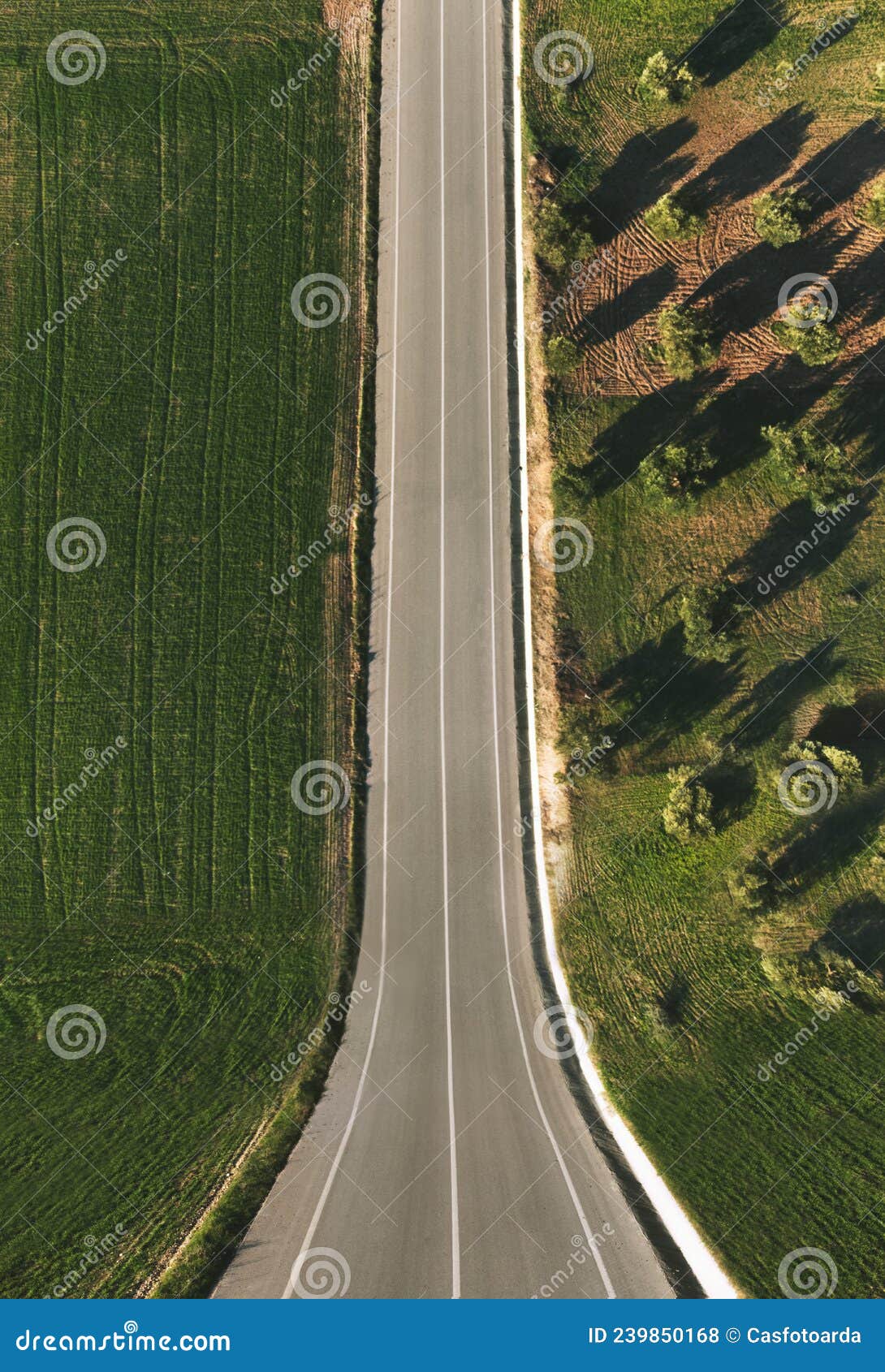 Aerial View of an Up Curving Road Stock Photo - Image of intimidating ...