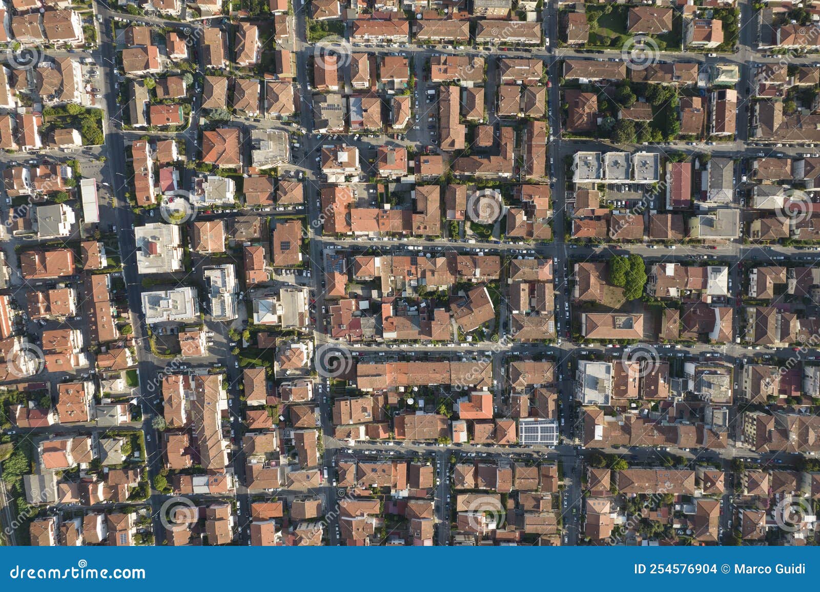 Aerial View of an Urbanized Area Stock Photo - Image of city, shelter ...