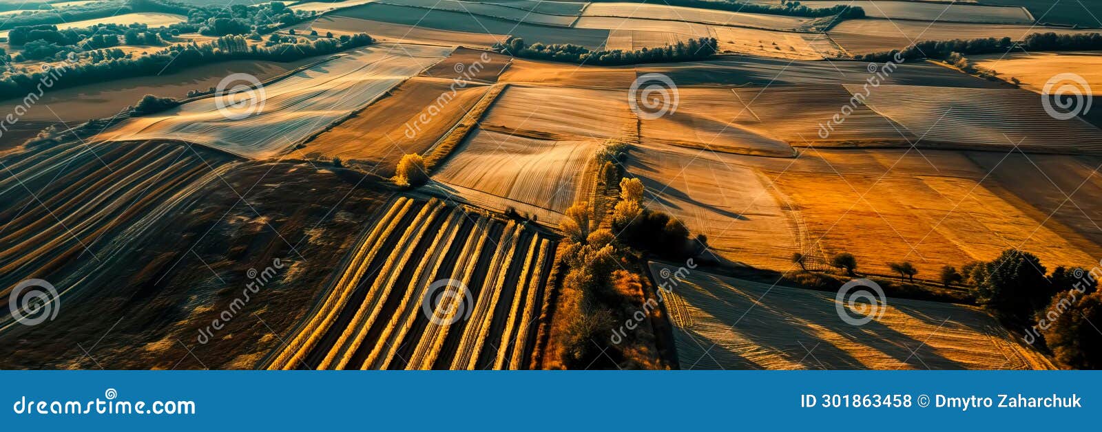 Aerial View of Vast Fields with Intricate Crop Patterns, Illustrating ...