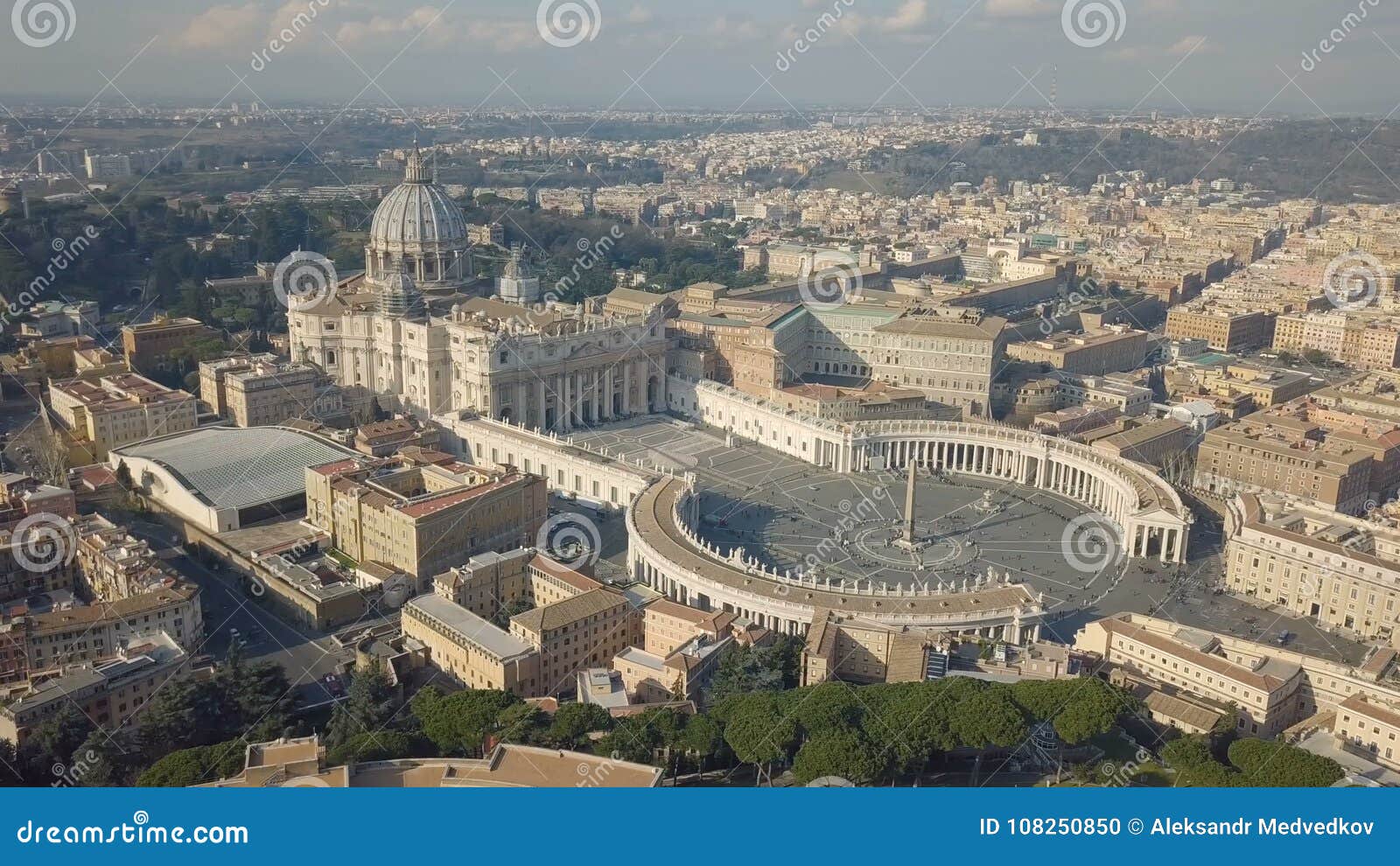 Aerial View of Vatican City Stock Footage - Video of center ...
