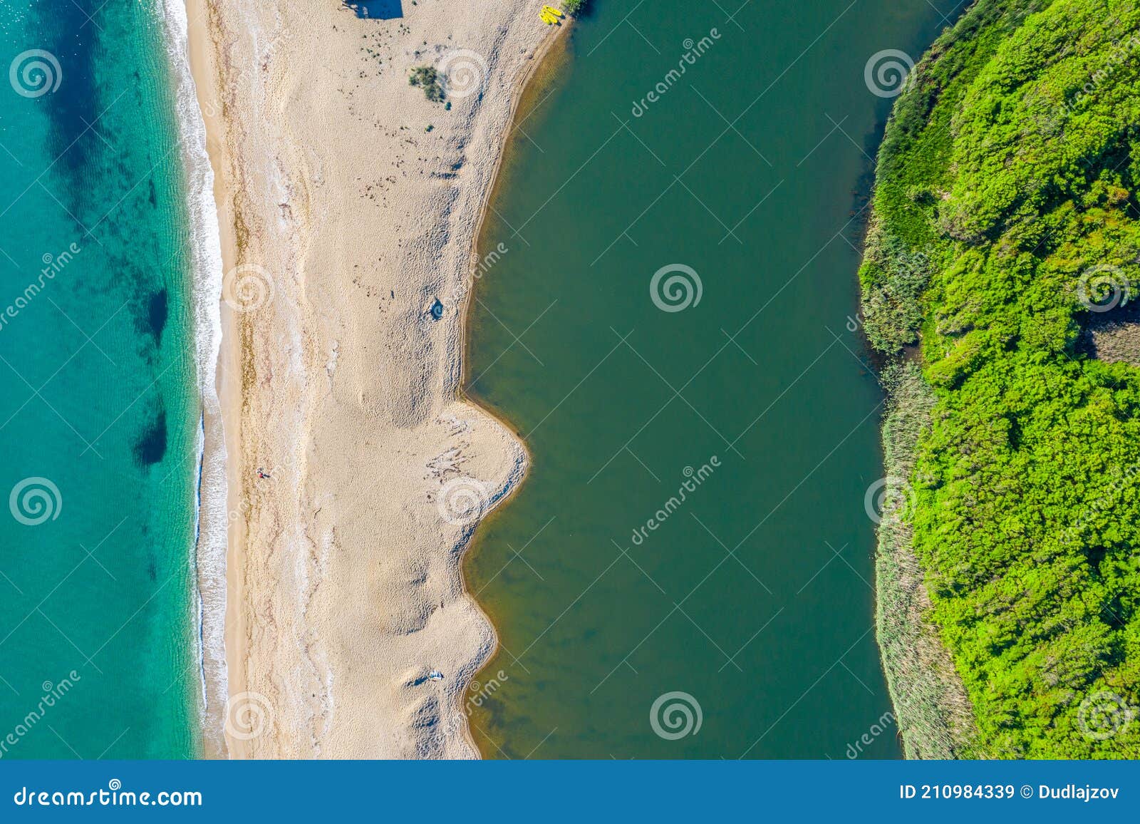 Aerial View of Veleka Beach in Bulgaria Stock Image - Image of summer ...
