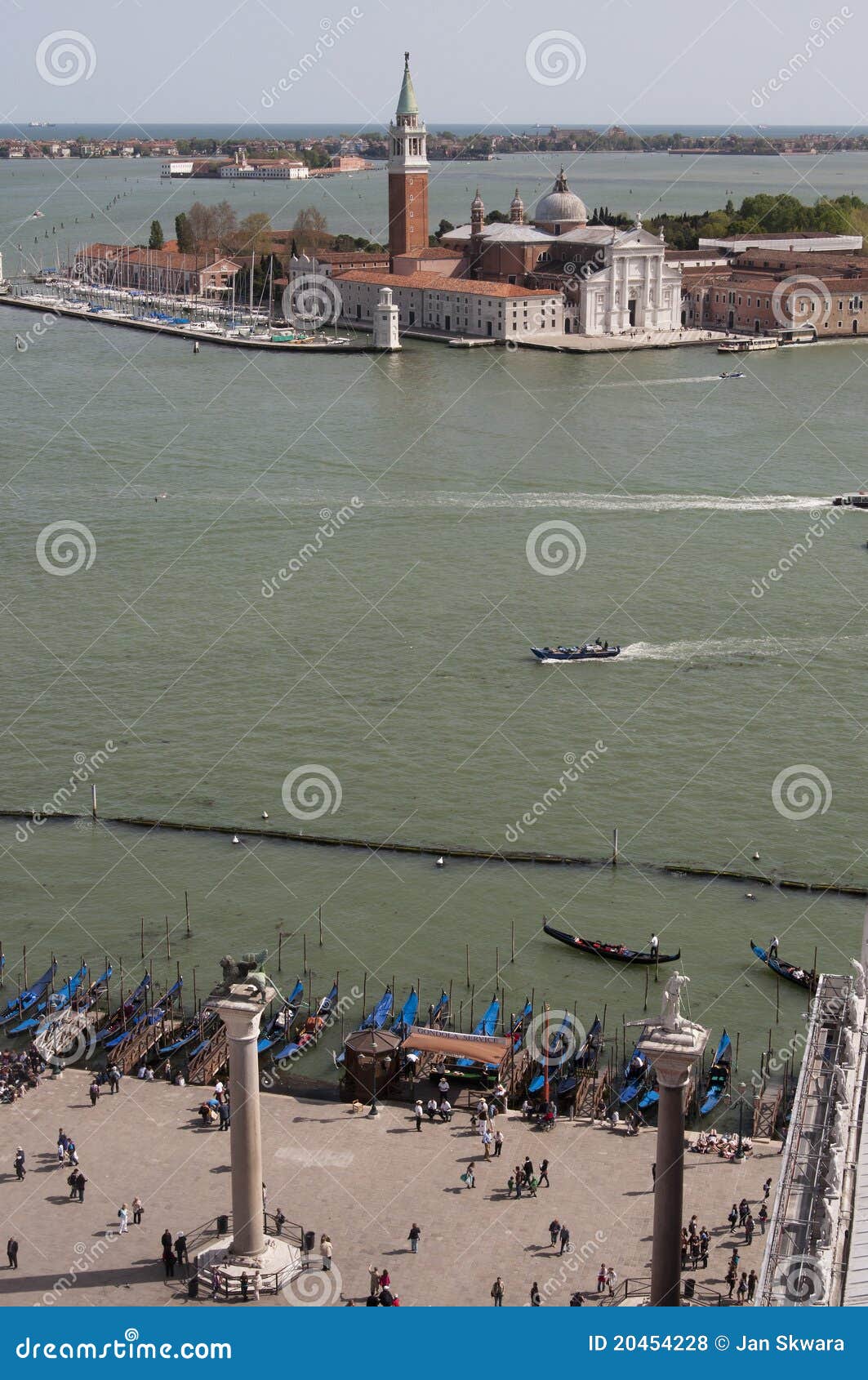 Aerial view of Venice city stock photo. Image of city - 20454228