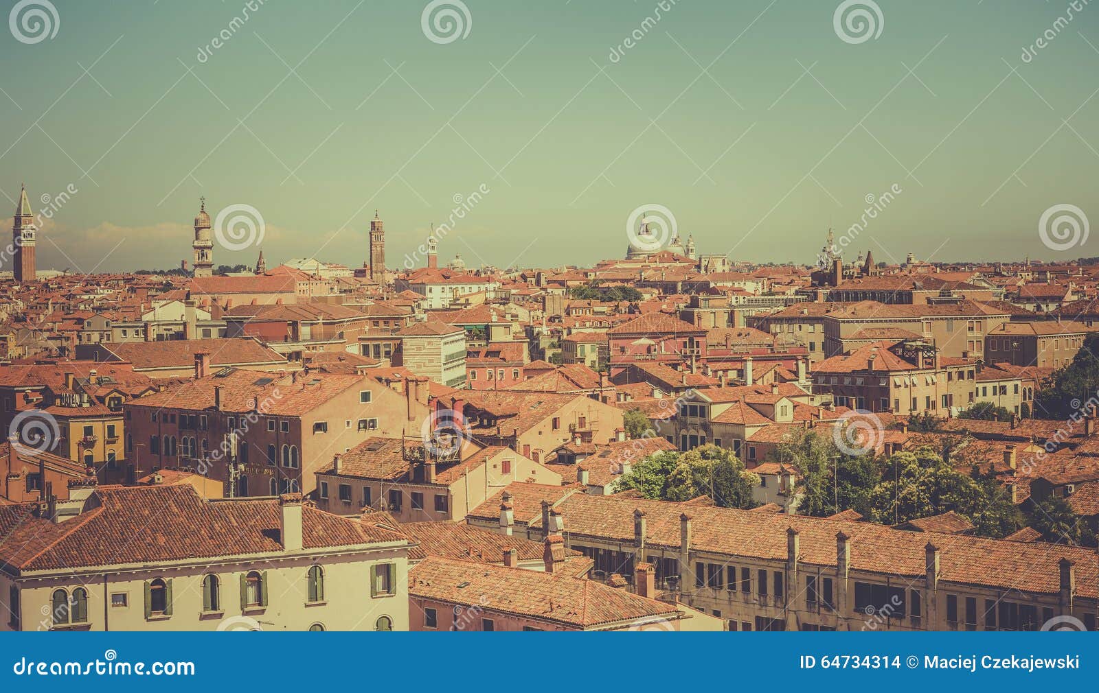 Aerial View of Venice, Italy Stock Photo - Image of sunny, europe: 64734314