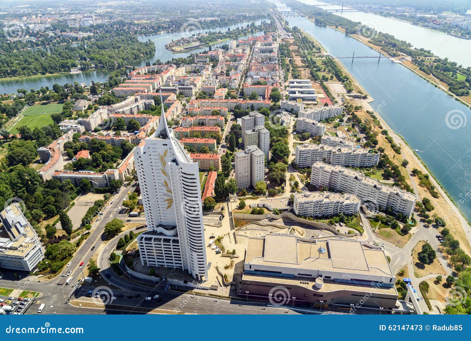 Aerial View of Vienna City stock image. Image of line - 62147473