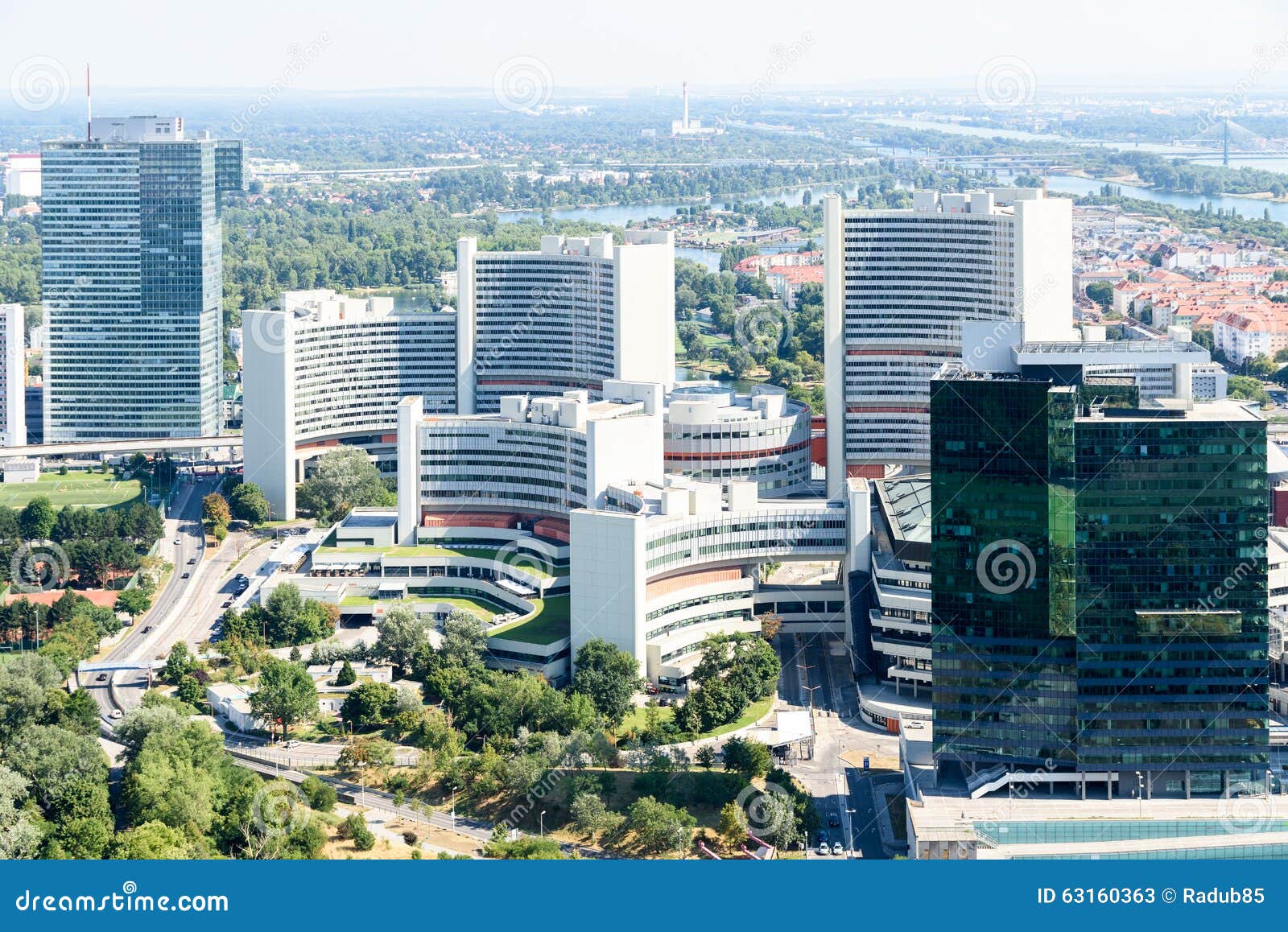 Aerial View of Vienna City stock image. Image of european - 63160363