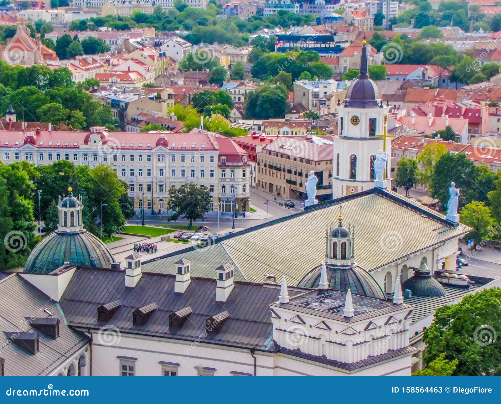 Vilnius Cathedral. in Vilnius, Lithuania Stock Image - Image of capital ...