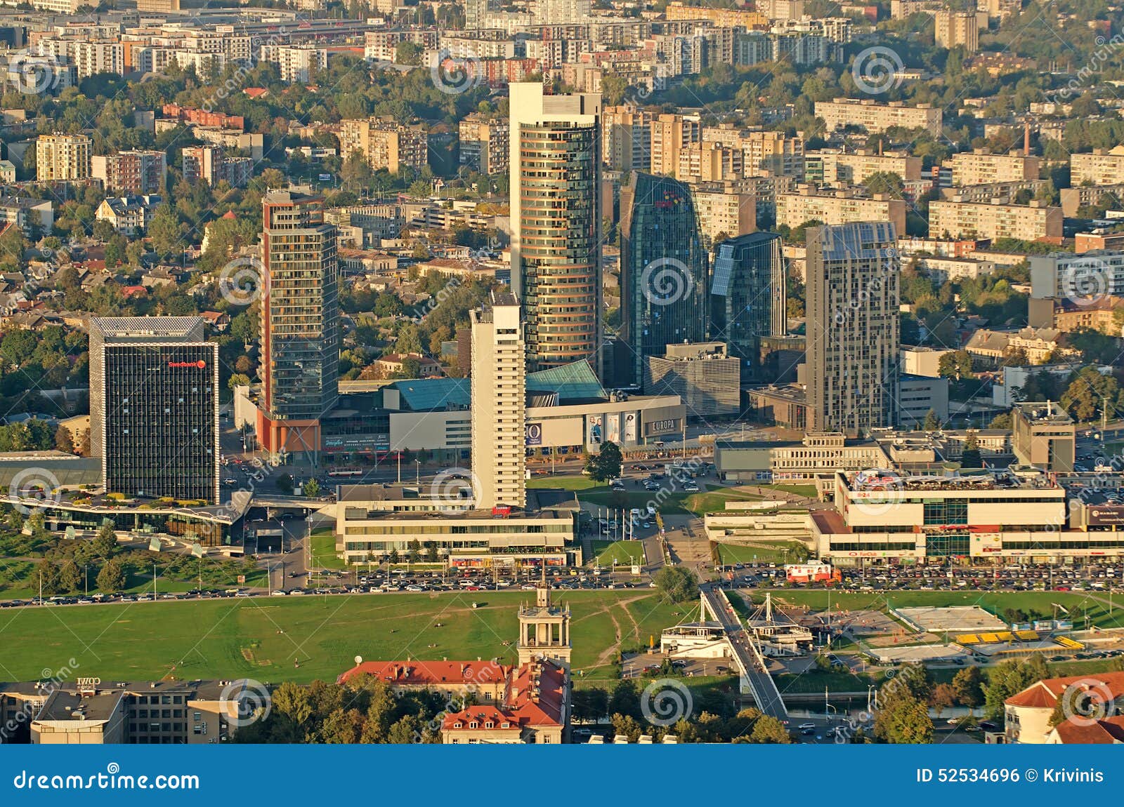 Aerial View of Vilnius, Lithuania Editorial Photo - Image of culture ...