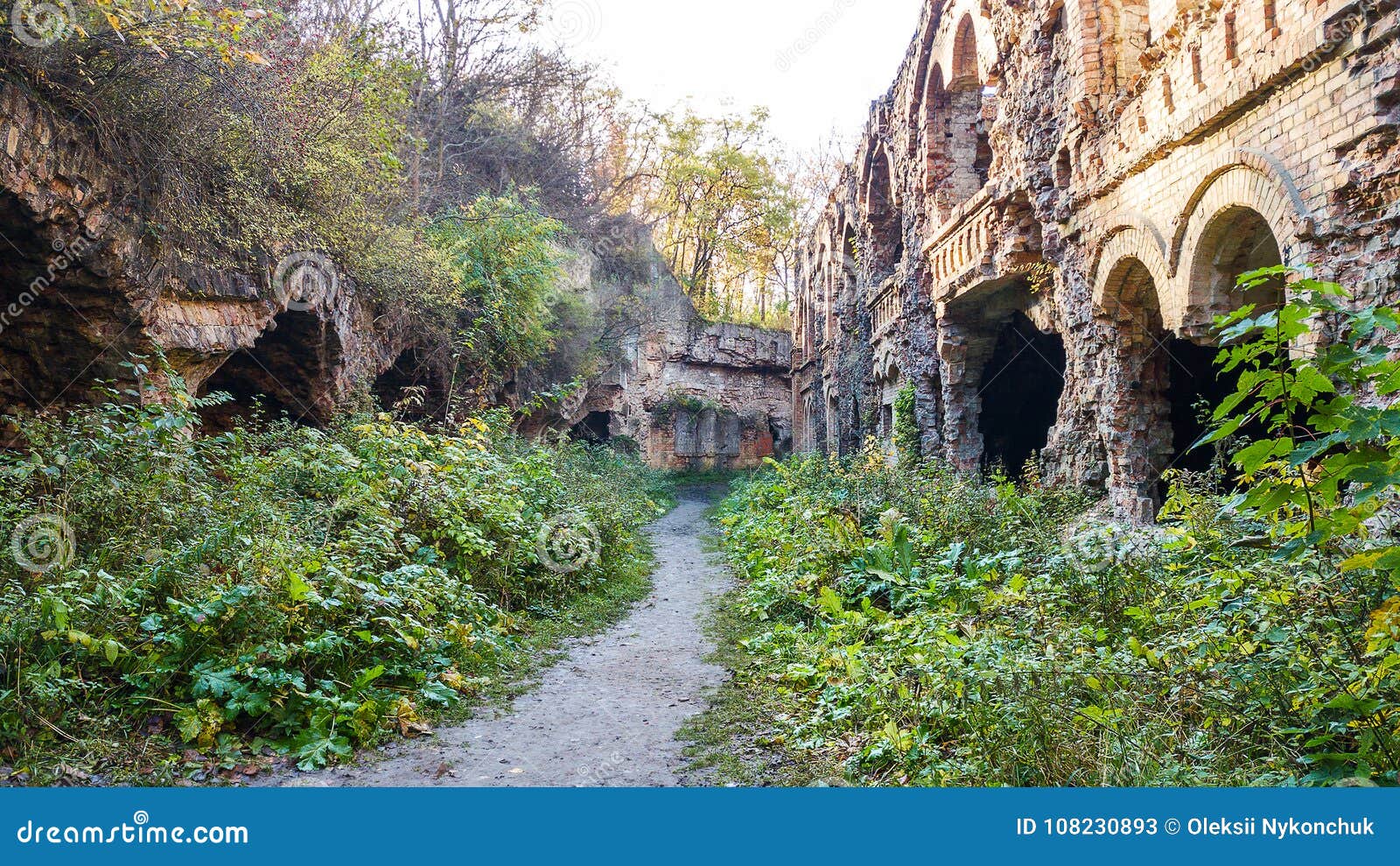 Aerial View of Wall of an Old Fortress with Windows and Doors Stock ...