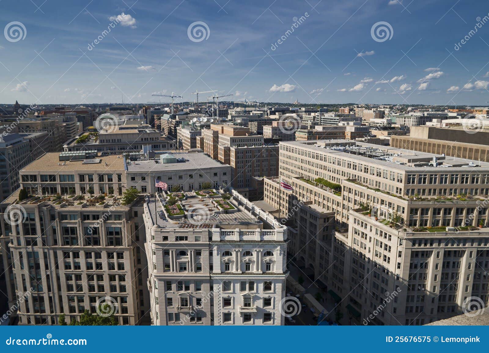 Aerial View of Washington D.C. Stock Image - Image of site, places ...