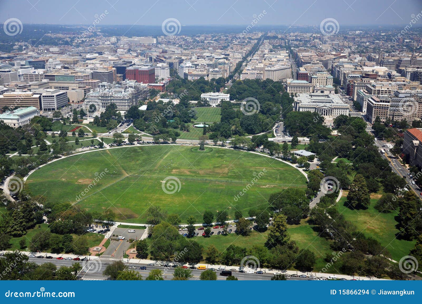 White House Aerial View in Washington DC, USA Stock Photo - Image of ...