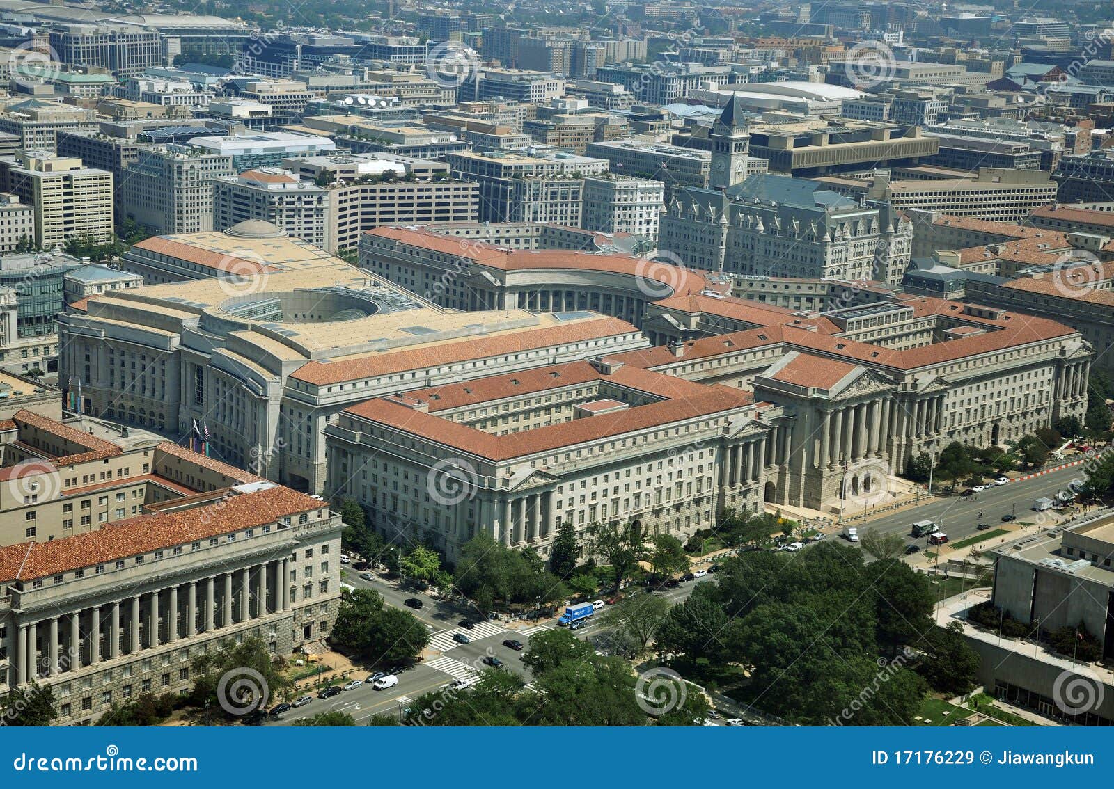 Aerial View from Washington Monument, Washington DC, USA Stock Image ...