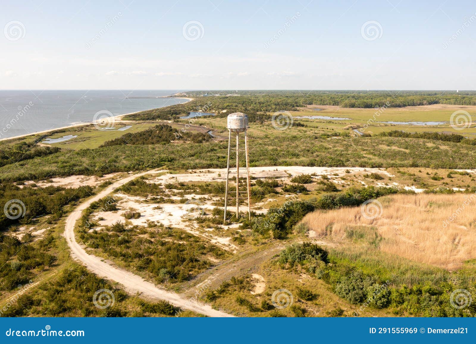 Aerial View of Water Tower stock image. Image of bridge - 291555969