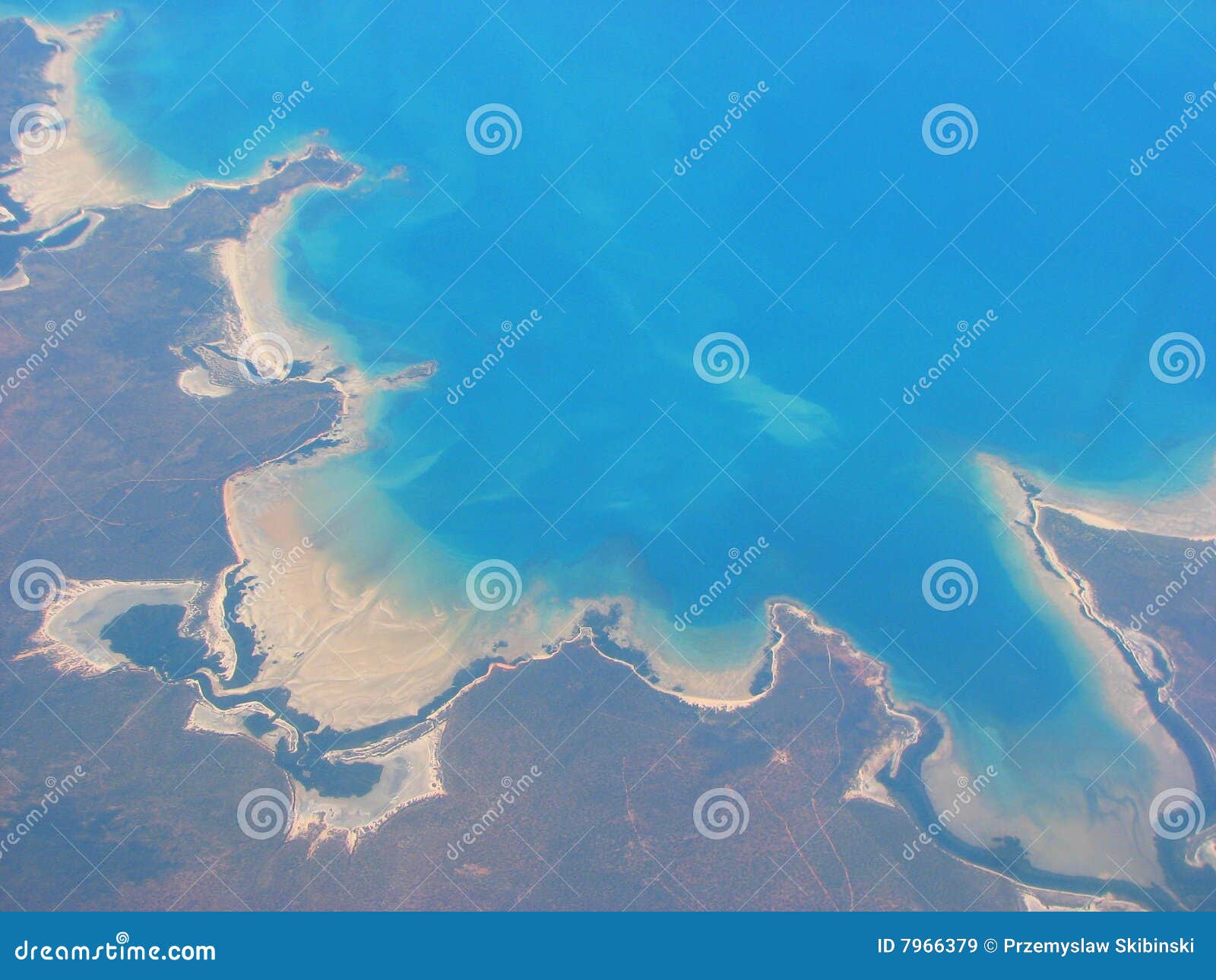 Aerial View on West Coast of Australia Stock Image - Image of ...