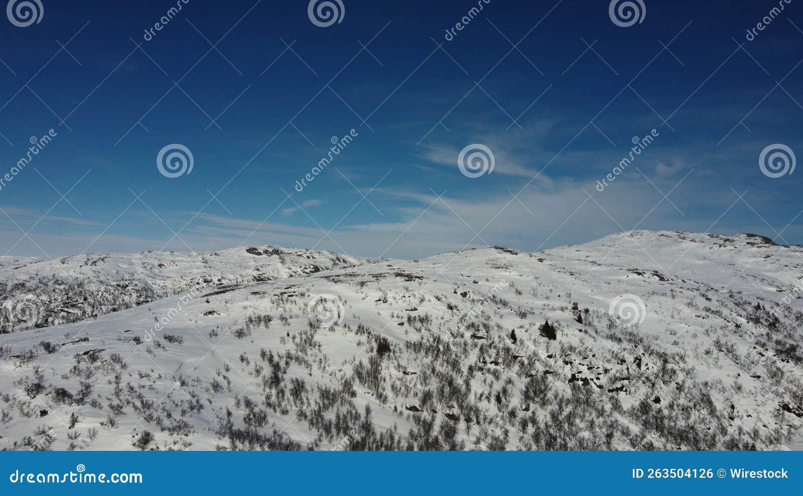 Aerial View of the White Snowy Hillside Stock Photo - Image of scenic ...