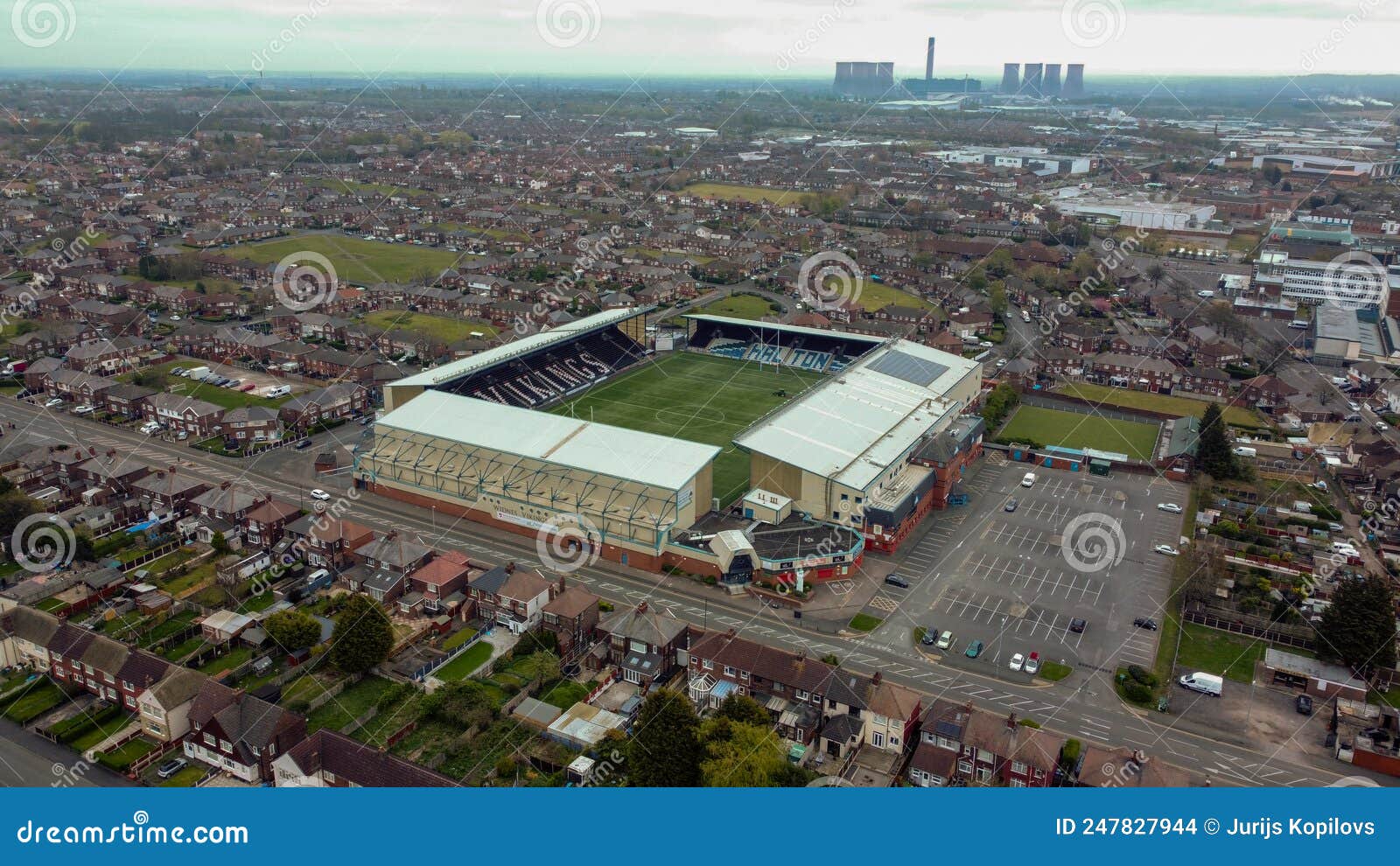 Aerial View of Widnes Vikings , Rugby League Editorial Stock Image ...