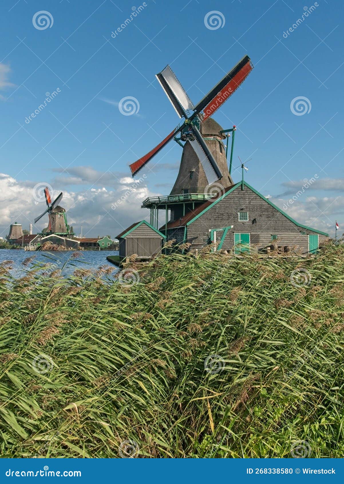 Aerial View of Windmills in Beach Stock Photo - Image of beach, global ...